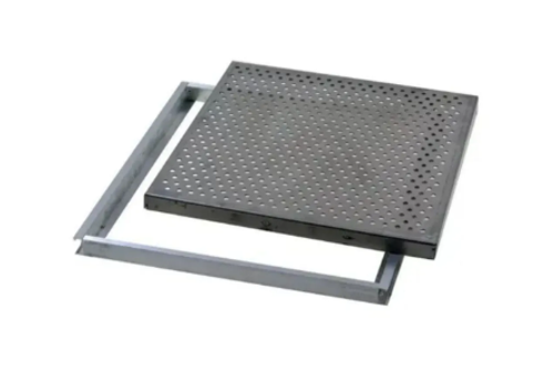 Grelha Ralo Perfurada - Inox - 15x15 cm