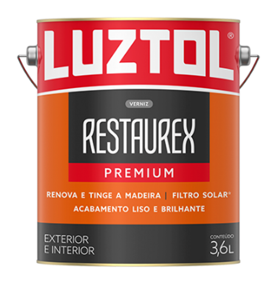 Verniz Premium Restaurex Brilhante 3,6 Litros Imbuia- Luztol