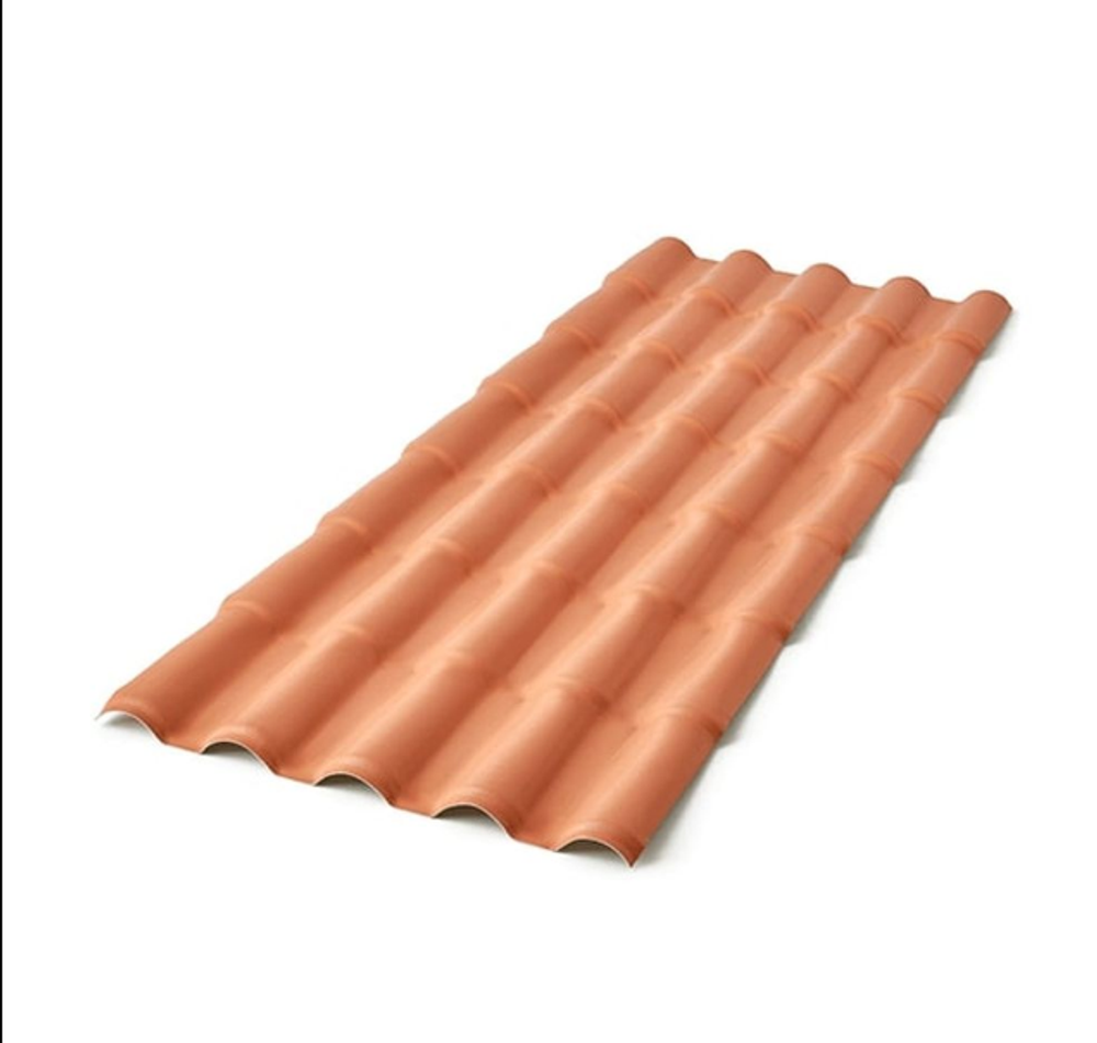 Telha PVC Colonial 3,94x0,86 Cerâmica - Precon