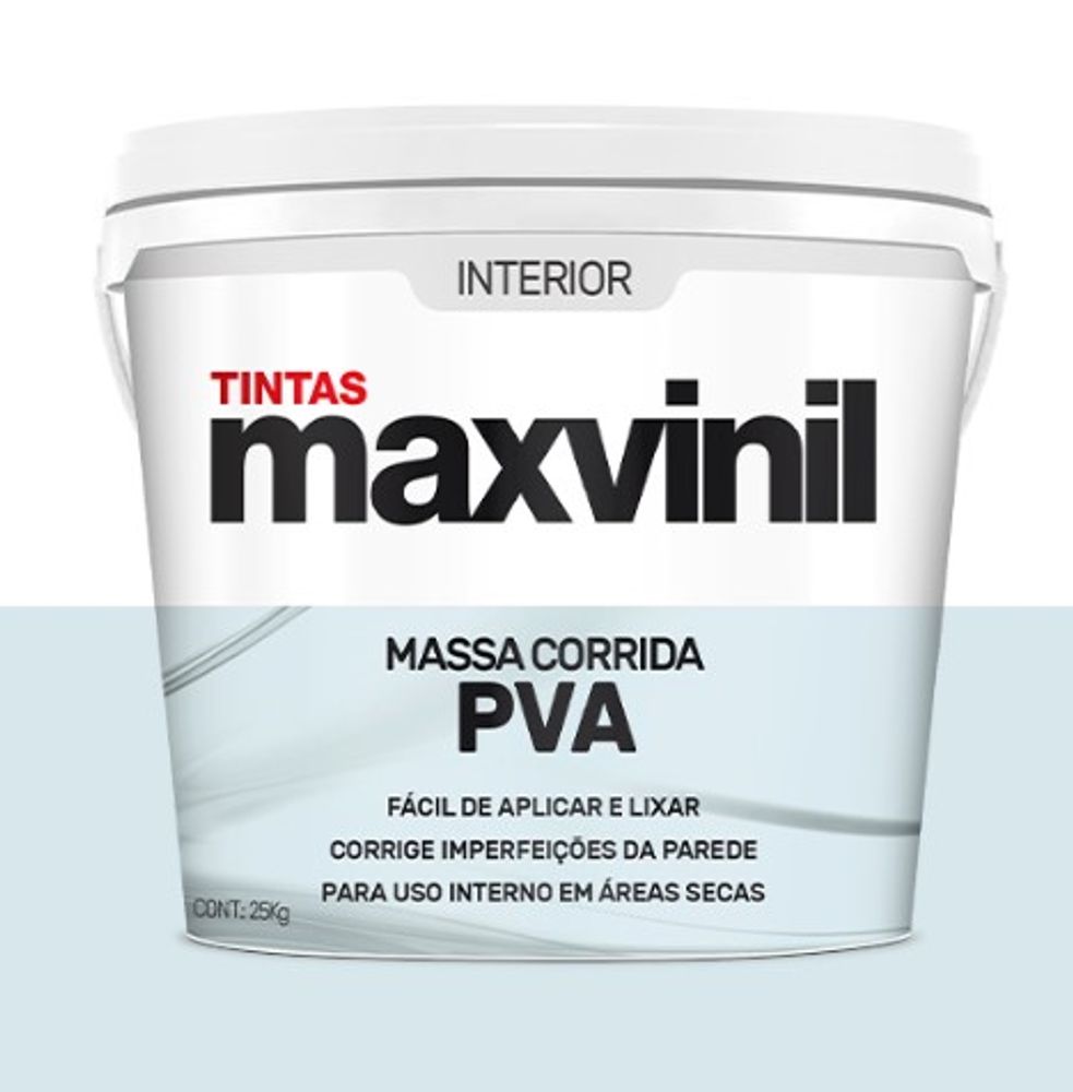 Massa Corrida PVA 25KG - Maxvinil