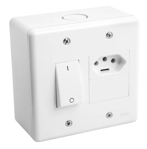 Caixa Versátil I Interruptor Bipolar Simples 20A 220V e Tomada 2P+T 20A ...