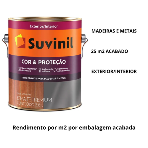 Tinta Esmalte Suvinil Brilhante Tabaco 3,6L