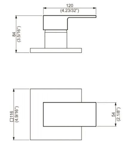 Acabamento Monocomando Chuveiro Base Deca Flaunt C91 - Perflex