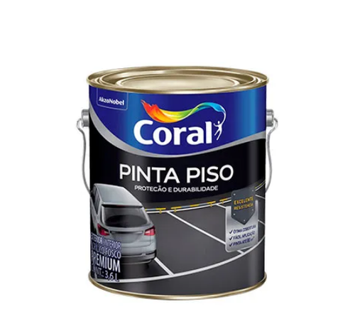 Tinta Pinta Piso 3,6 Litros Cinza Escuro - Coral
