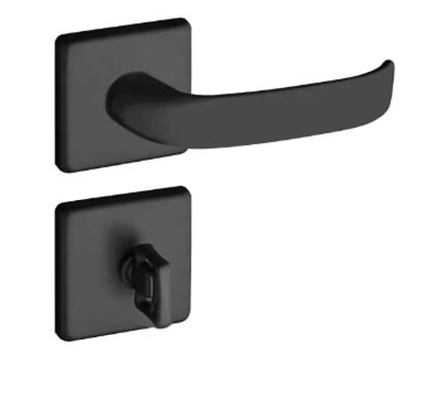 Fechadura Banheiro Concept Zm Roseta Quadrada 413-40 Preta Pado