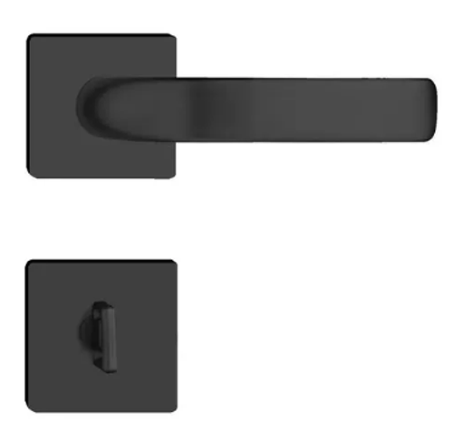 Fechadura Banheiro Concept Zm Roseta Quadrada 413-40 Preta Pado