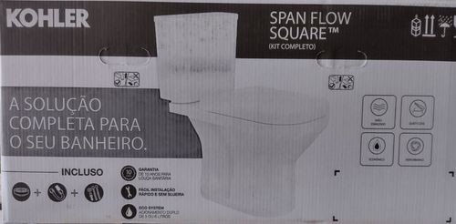 Kit Completo Bacia Com Caixa Acoplada 3/6 Litros Span Flow Square ...