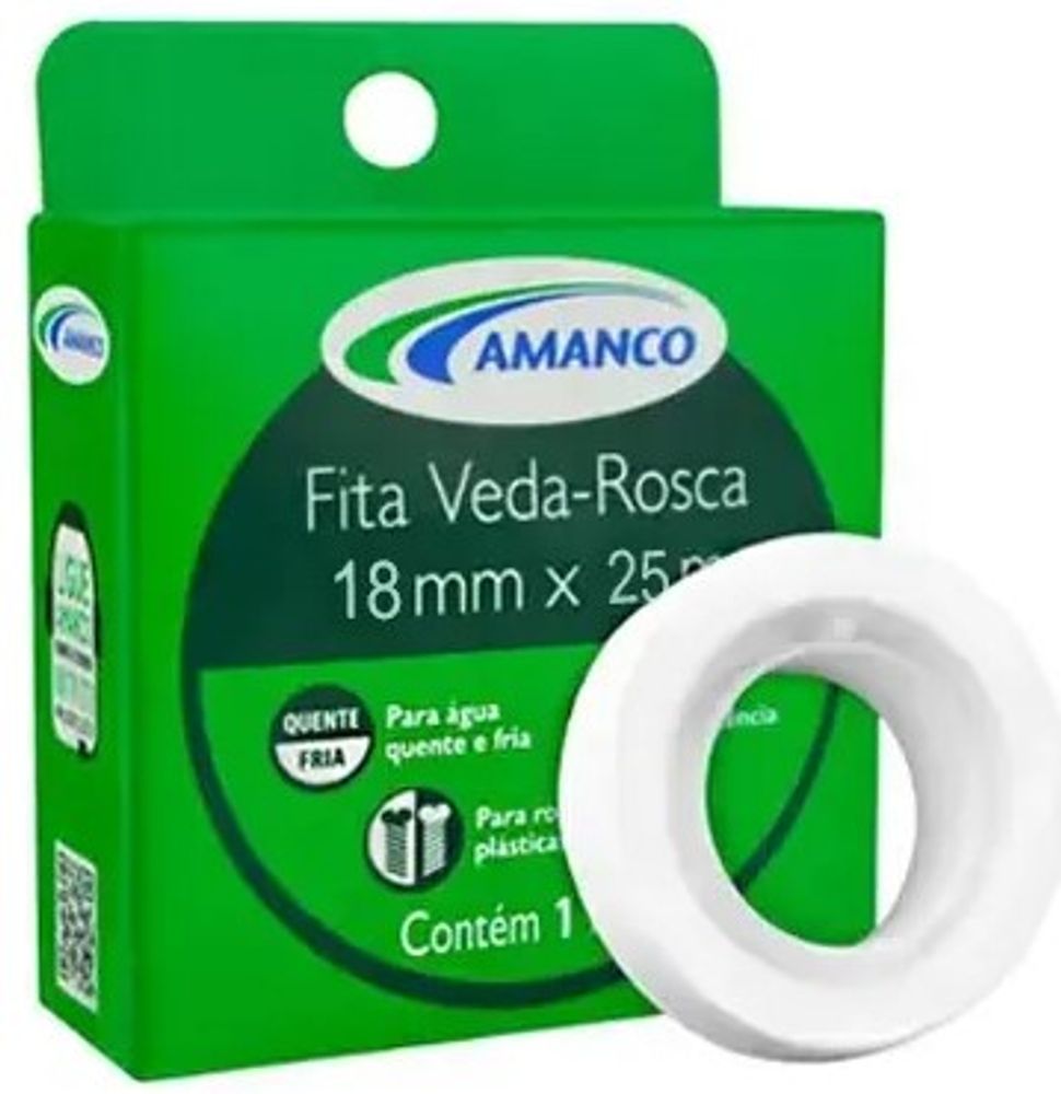 Fita Veda Rosca 18mm x 25m