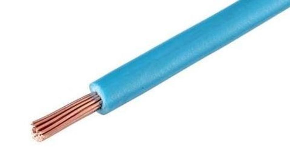 Cabo Singelo Semi Rígido 6mm 1KV Azul