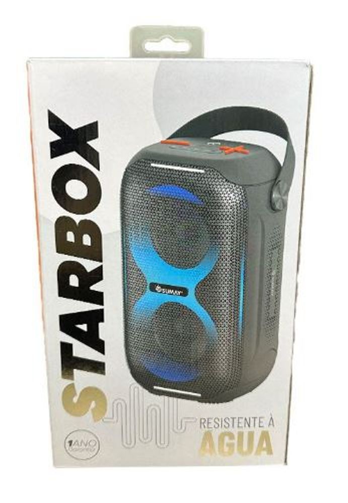 Caixa de Som Portátil StarBox Preta 30w