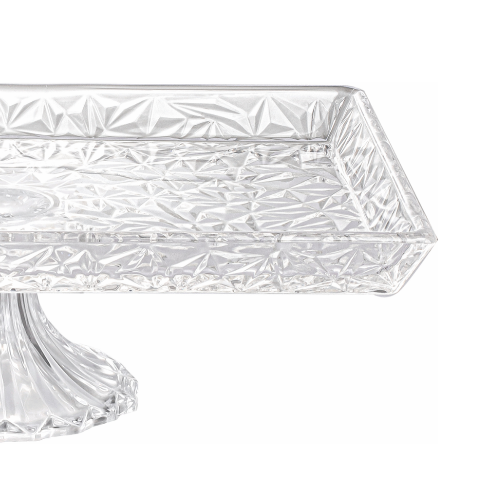 Centro de Mesa Retangular com Pé 34,5x18,5cm