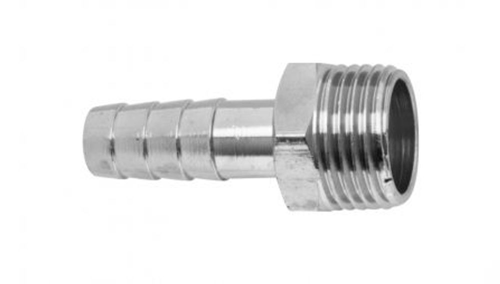 Adaptador Niquelado Reto para Instalação de Gás Macho