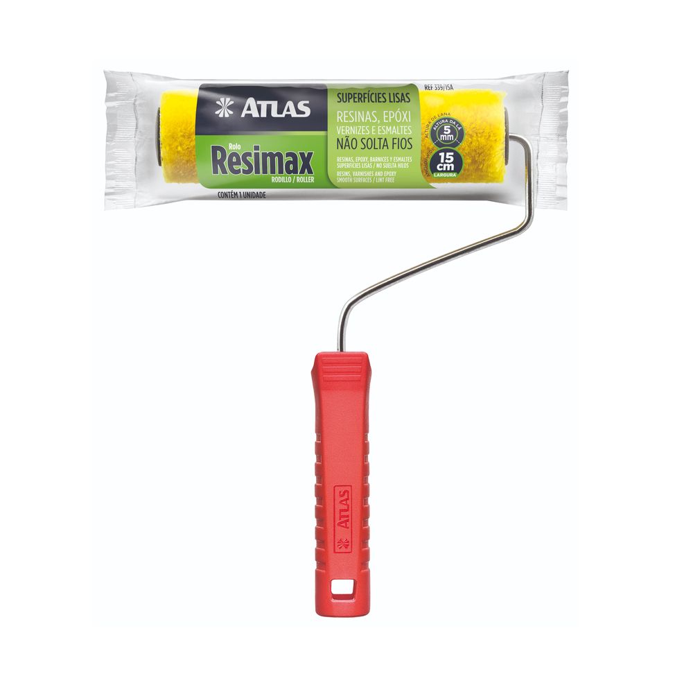 Rolo de Lã Sintética 15cm Resimax - 5mm