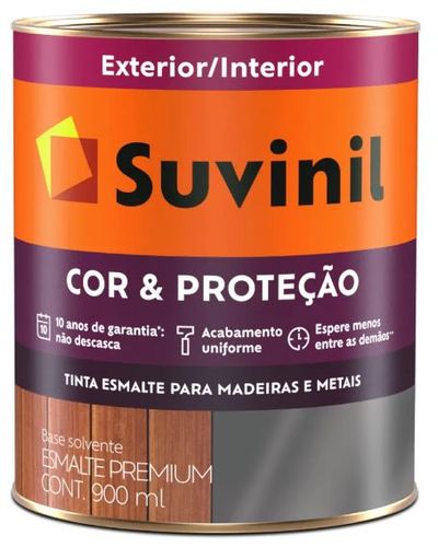 Tinta Esmalte Brilhante Cor e Proteção 0,9 Litros Marrom Conhaque
