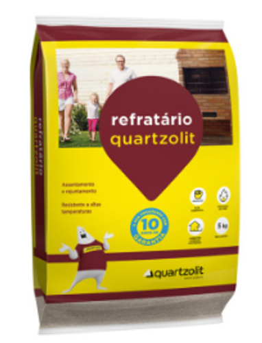 Argamassa Quartzolit 5kg Refrataria