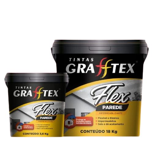 Impermeabilizante Grafftex Flex Parede Branco 3,6 Litros