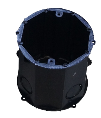 Caixa Para Luz Simples Octagonal Em Pvc