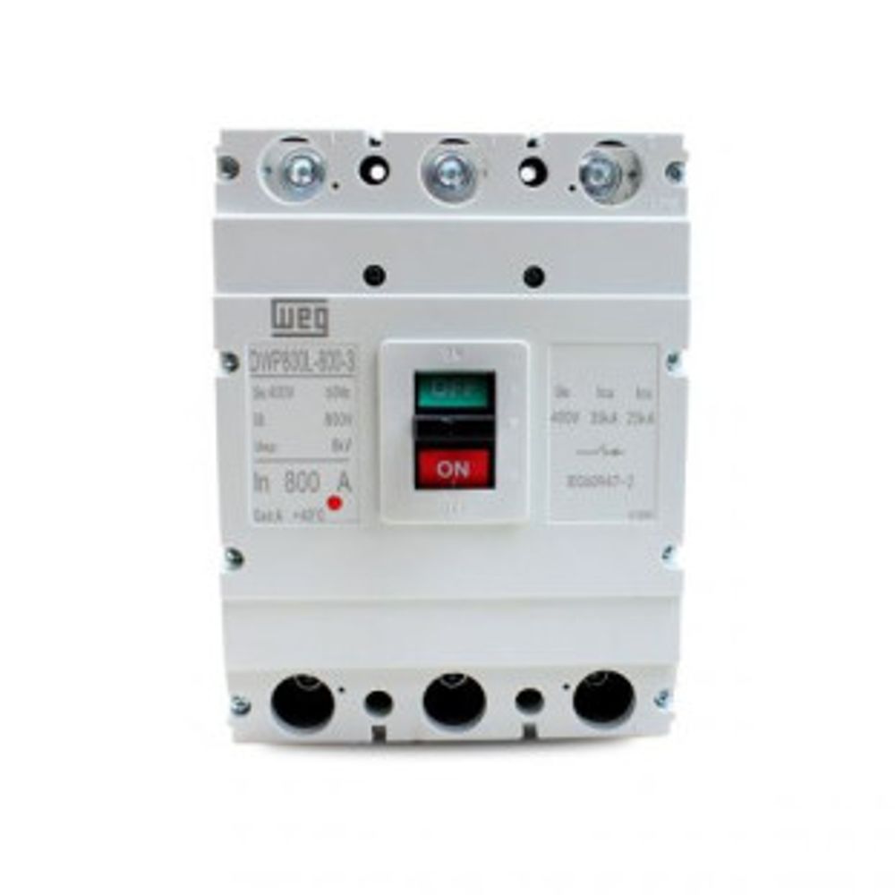 Disjuntor Caixa Moldada Tripolar 500A DWP630L-500-3 14256845 Weg