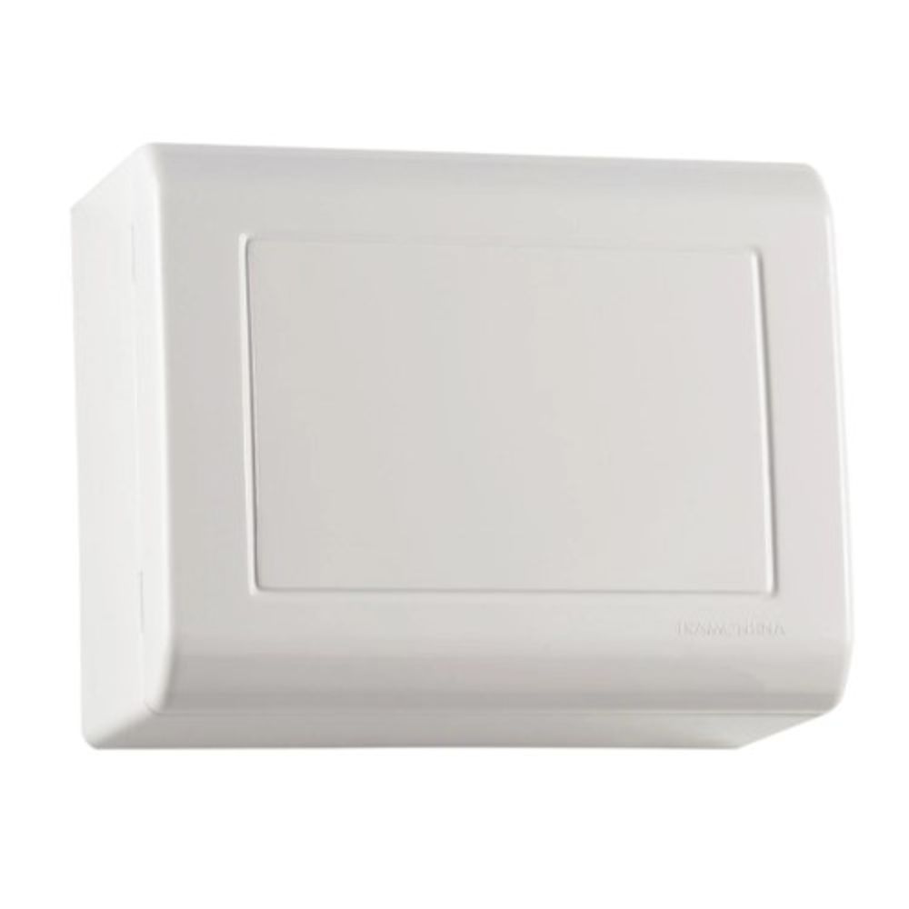 Caixa de Sobrepor Cega Plastibox Tramontina Branca