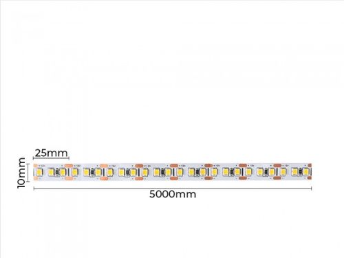 Fita Led 2835 14W/M 156LED/M 1692LM/M 2700K Branco Quente 12Vdc Rolo com 5mt Dimerizavel ...