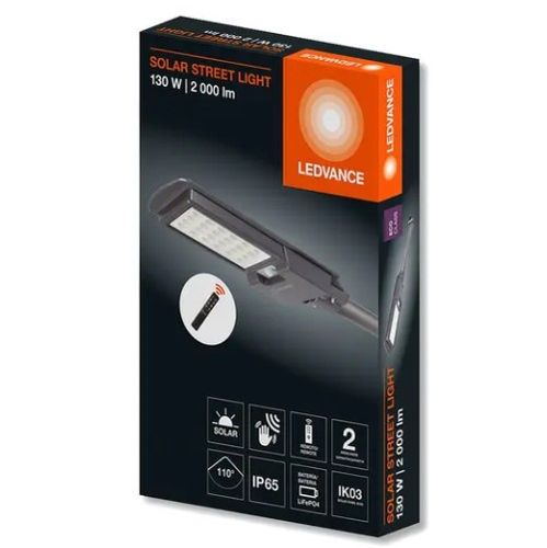 Luminária Pública Solar Led 130W 6500K 2000LM IP65 Com Haste Ledvance