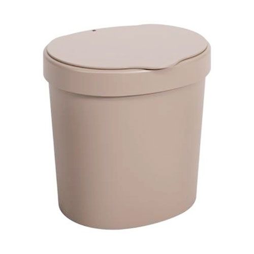 Lixeira Basic Com Tampa 2,5L Warm Gray - Coza