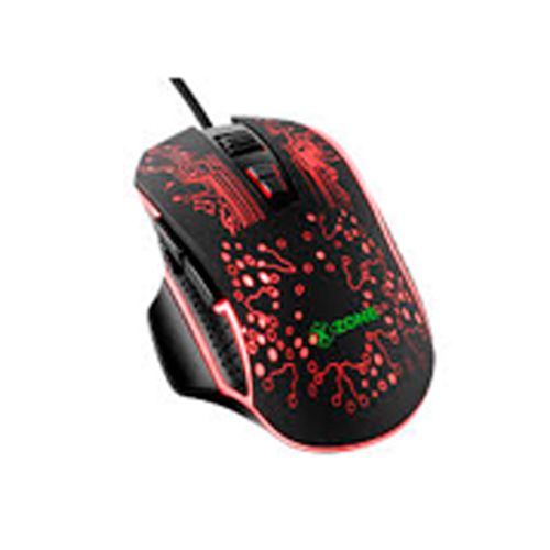 Mouse Gamer Xzone GMF-03 USB LED 3200 DPI Preto