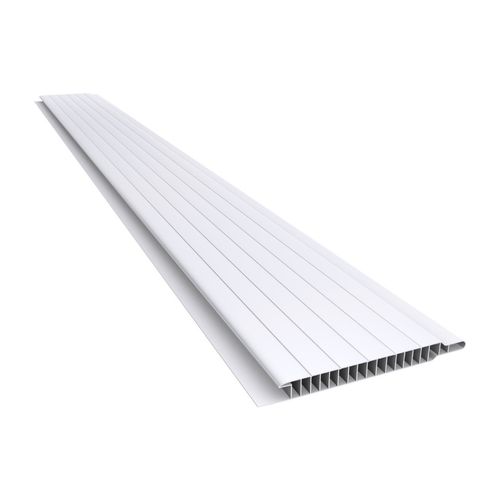Forro PVC Frisado Branco/Gelo 10cm 6 Metros Plasflex