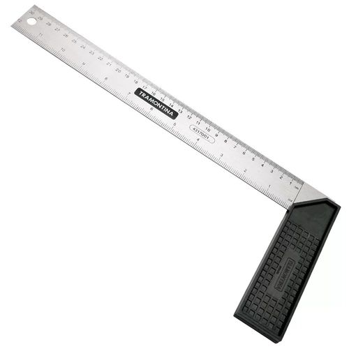 Esquadro Aco C/Cabo Plastico 25CM 43170/010 Tramontina