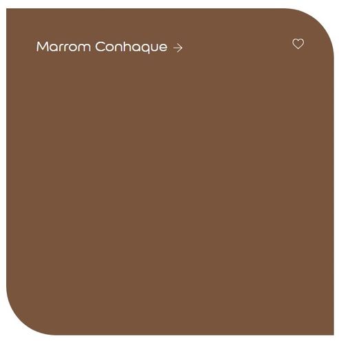 Esmalte Sintético Brilhante Marrom Conhaque 750Ml Coralit Secagem Rápida