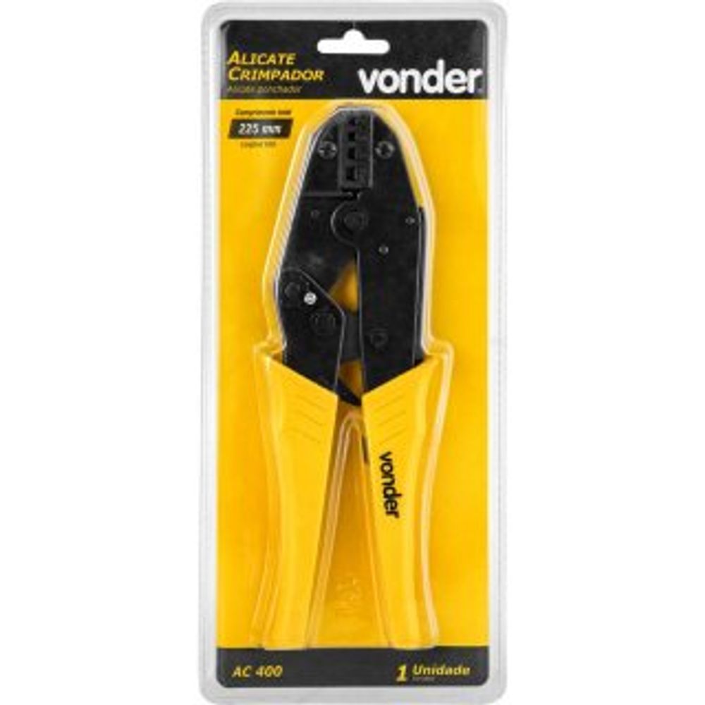 Alicate Prensa Terminais Tubular de 4 a 16mm AC400