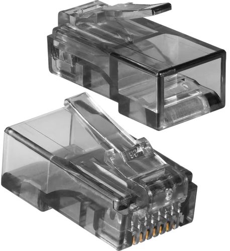 Conector RJ45 Macho CAT6e Pacote com 20 Peças