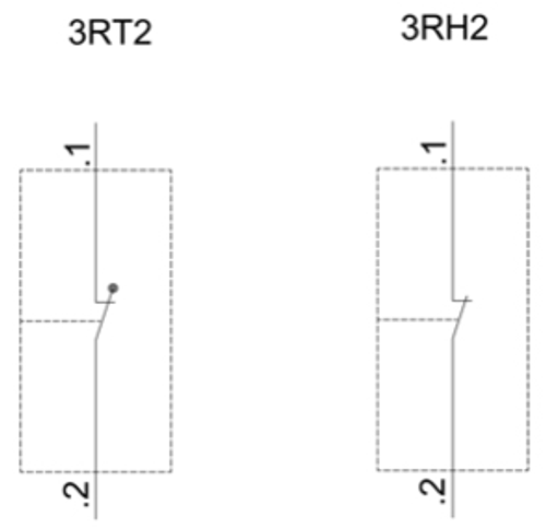 Bloco Contator Auxiliar Frontal - 1NF 3RH 2911-1HA01