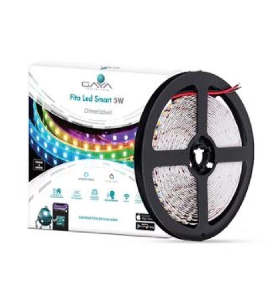 Fita led smart com 5mt rgb+cct 12v