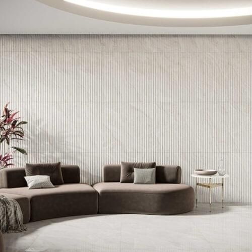 Revestimento Retificado Flut Onix Reale 45x90cm Biancogres