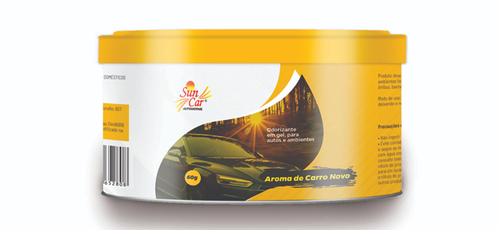 Odorizante Gel Suncar Carro Novo 60g